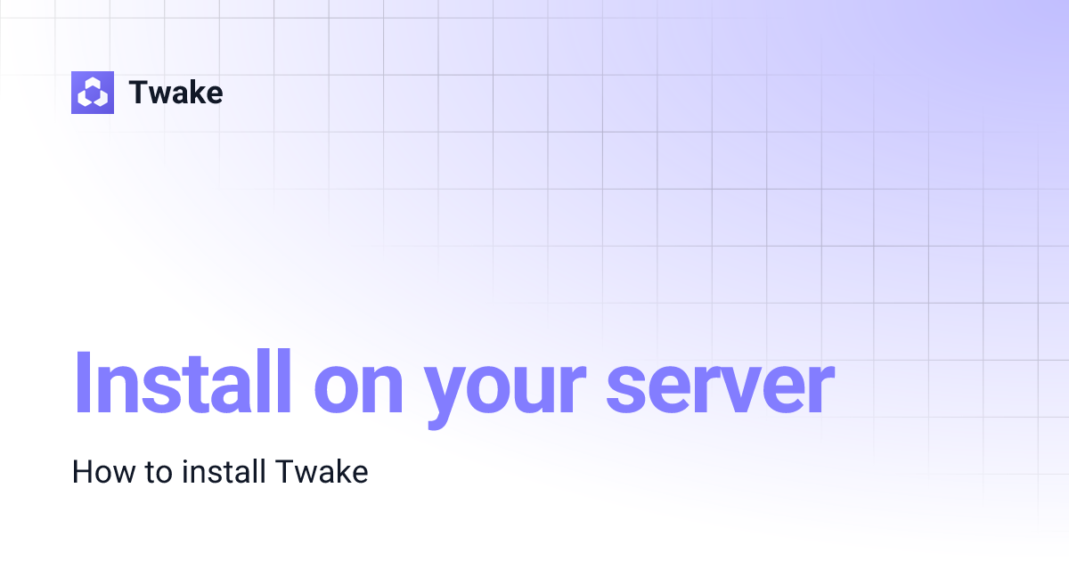 Install on your server | Twake